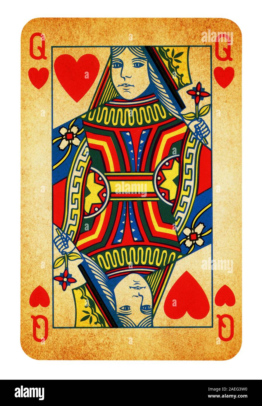 Vintage Playing Card Queen