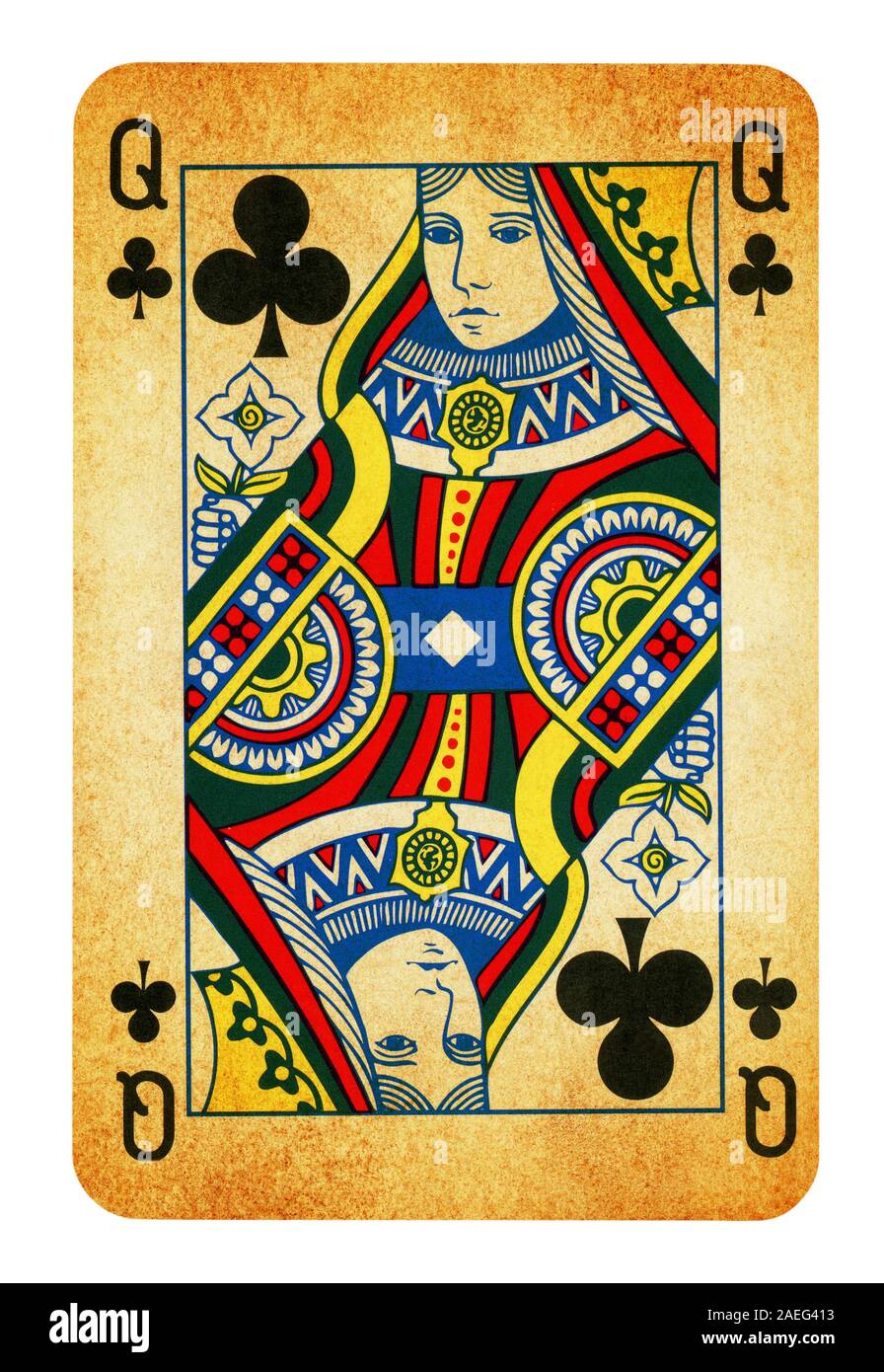 Vintage Playing Card Queen