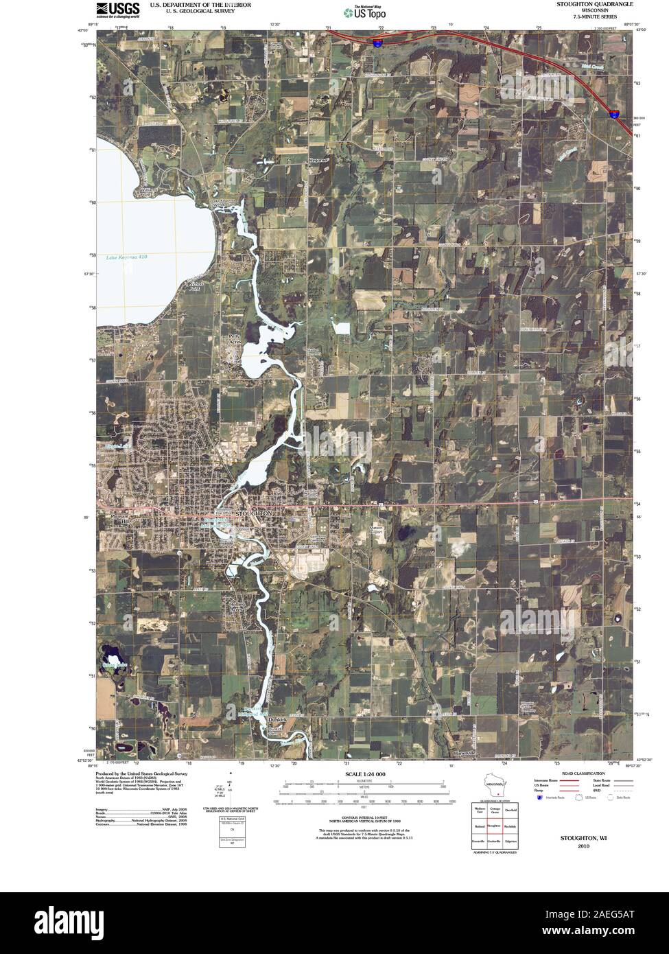 Map of stoughton hi-res stock photography and images - Alamy