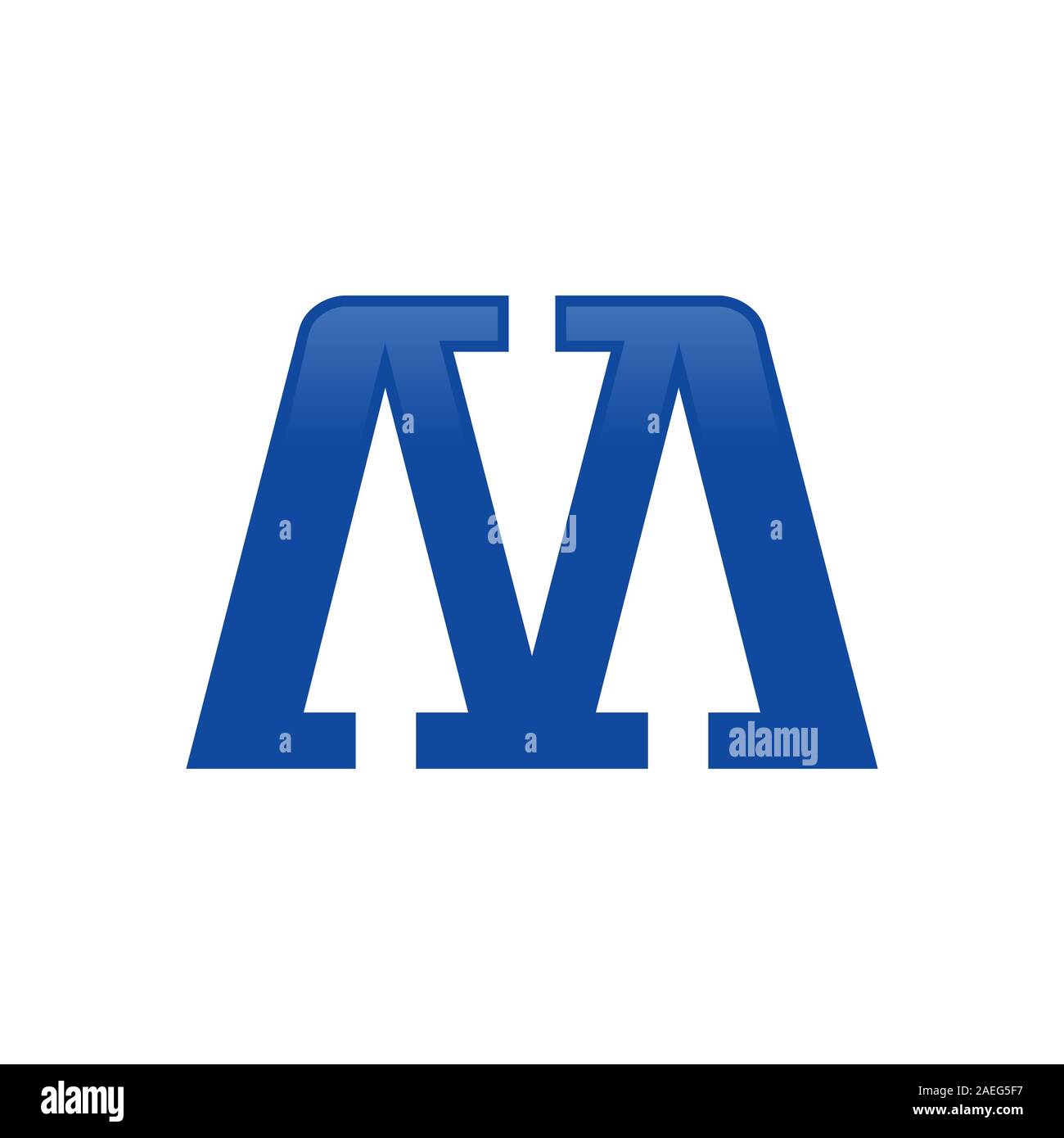 Initial M Lettermark Abstract Arrow Vector Symbol Graphic Logo Icon ...