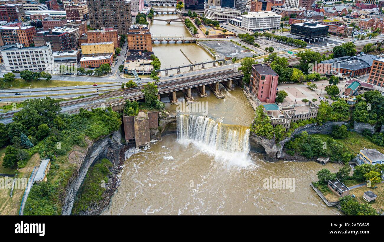High Falls, Genesee River, Rochester, NY, USA Stock Photo - Alamy
