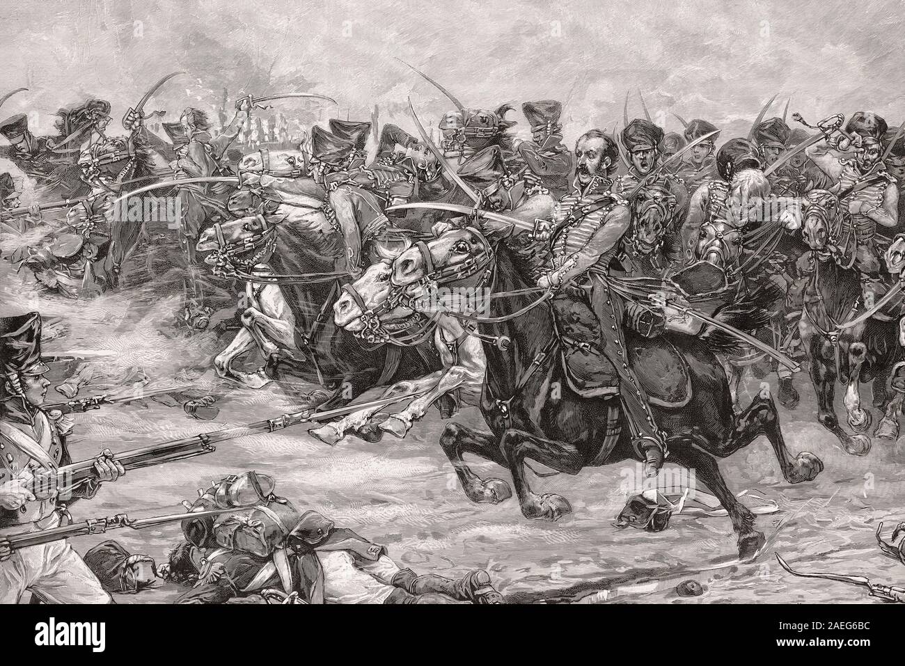 The Brandenburg hussars, Battle of Möckern, 1813, German Wars of ...