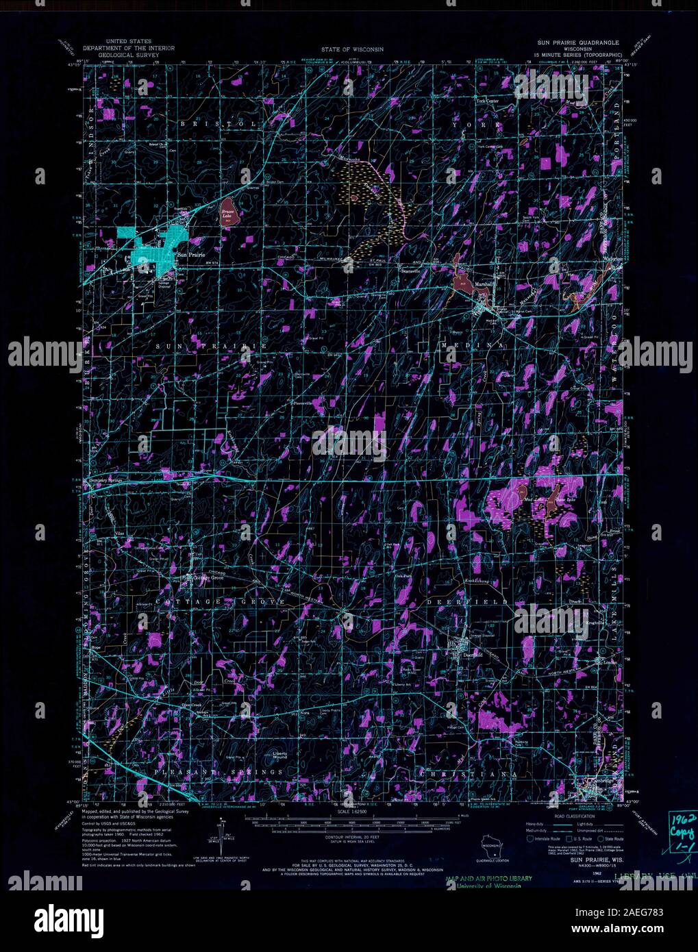 Map of sun prairie hi-res stock photography and images - Alamy