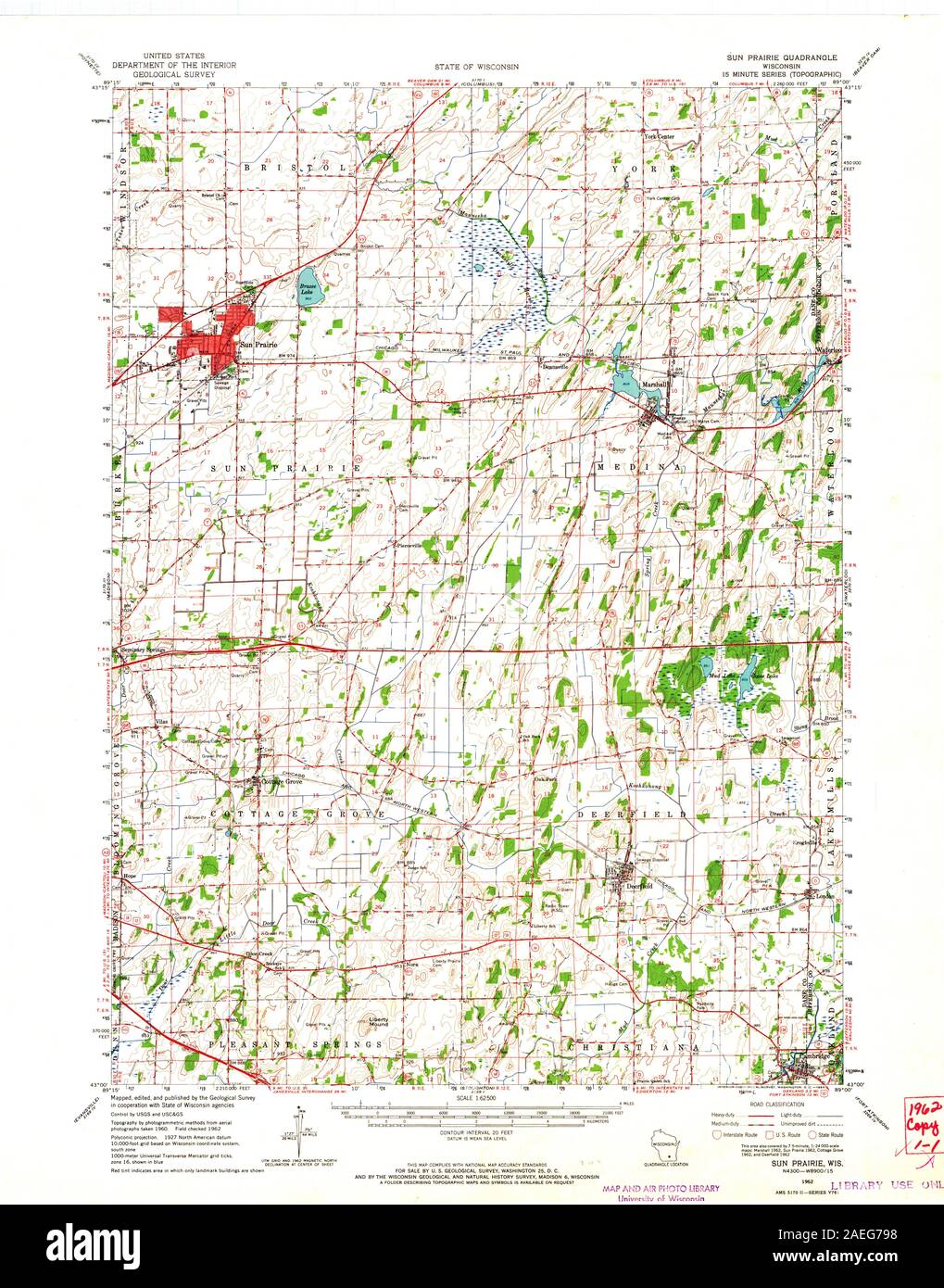 Map of sun prairie hi-res stock photography and images - Alamy