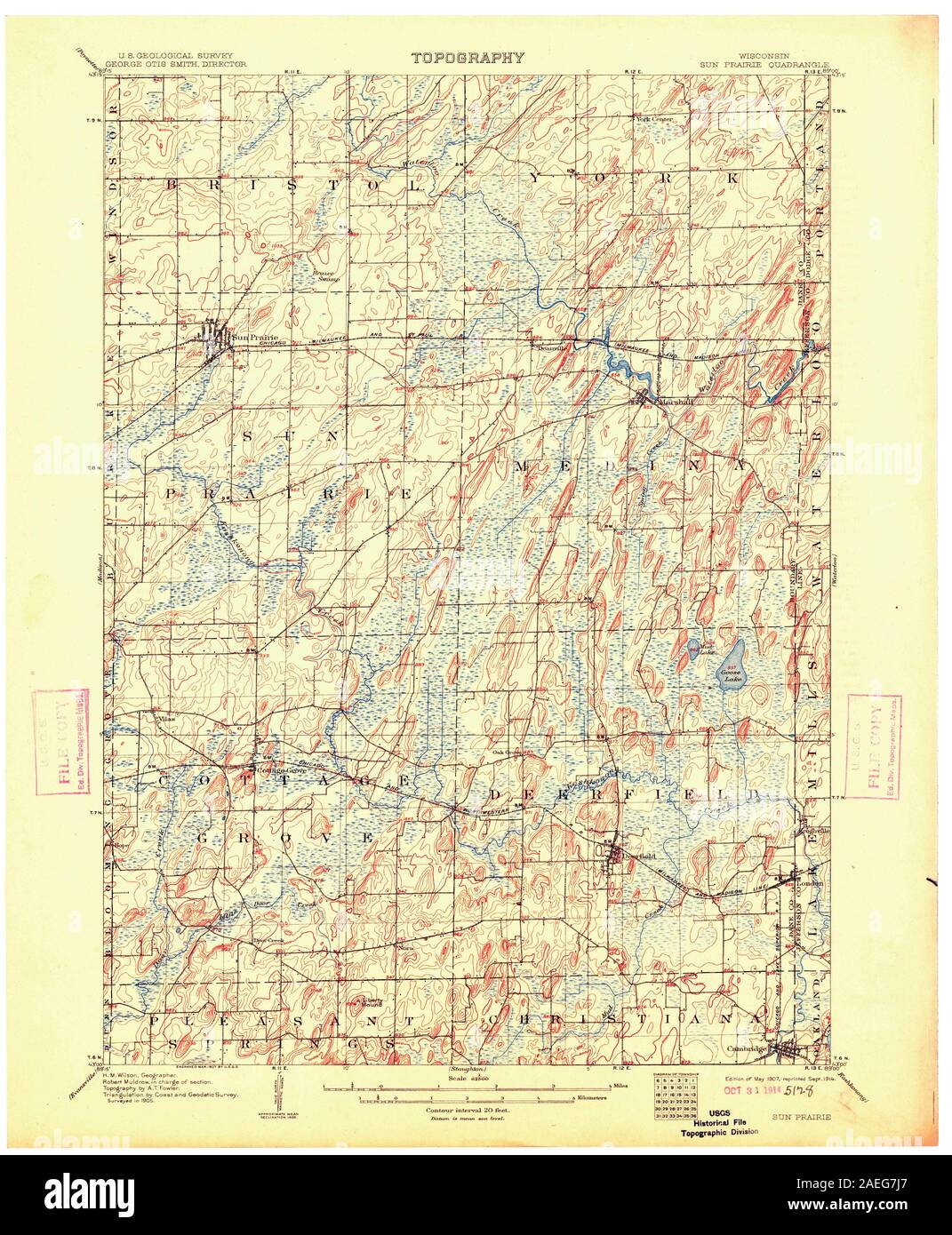 Map of sun prairie hi-res stock photography and images - Alamy