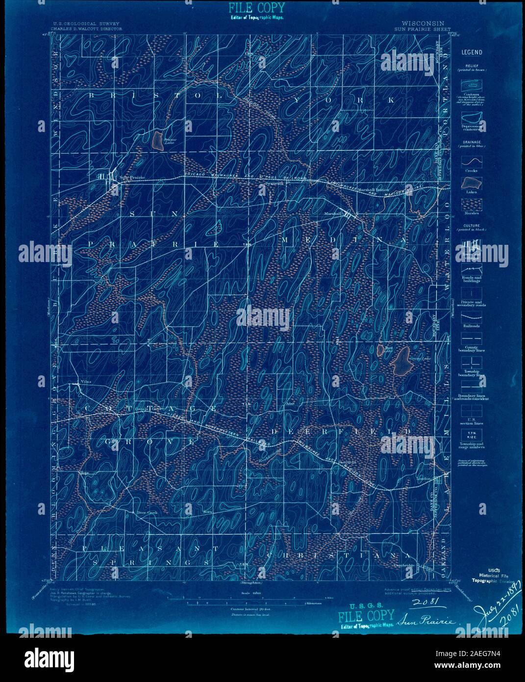 Map of sun prairie hi-res stock photography and images - Alamy