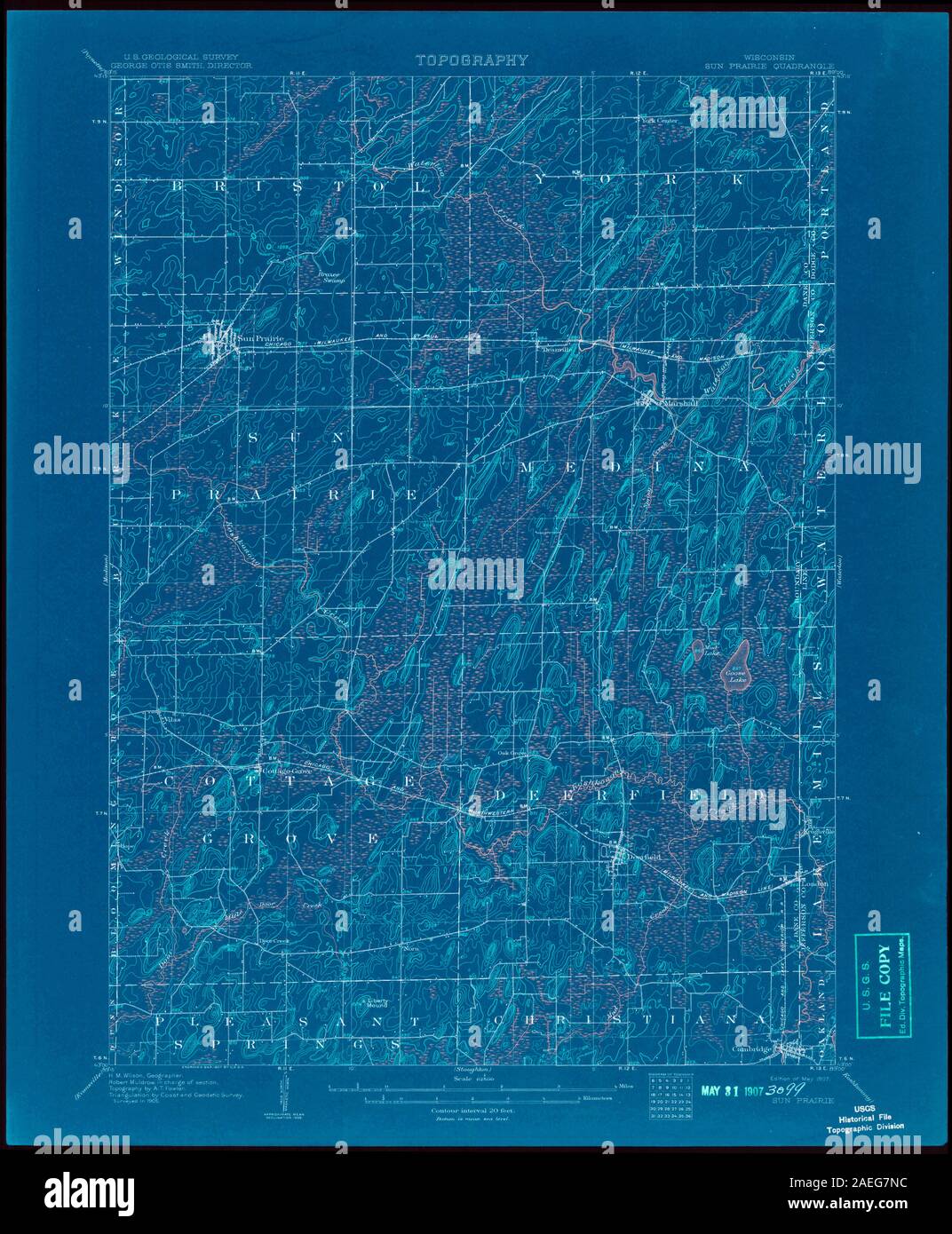 Map of sun prairie hi-res stock photography and images - Alamy