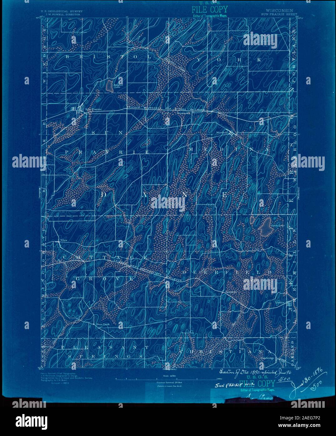 Map of sun prairie hi-res stock photography and images - Alamy