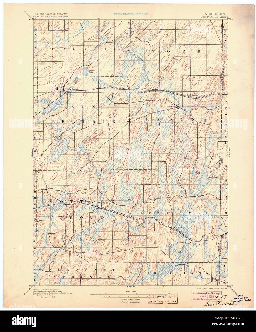 Map of sun prairie hi-res stock photography and images - Alamy
