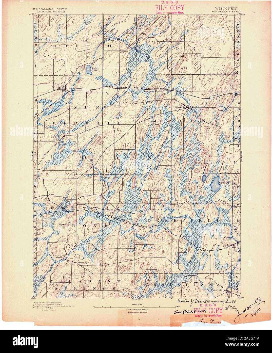 Map of sun prairie hi-res stock photography and images - Alamy