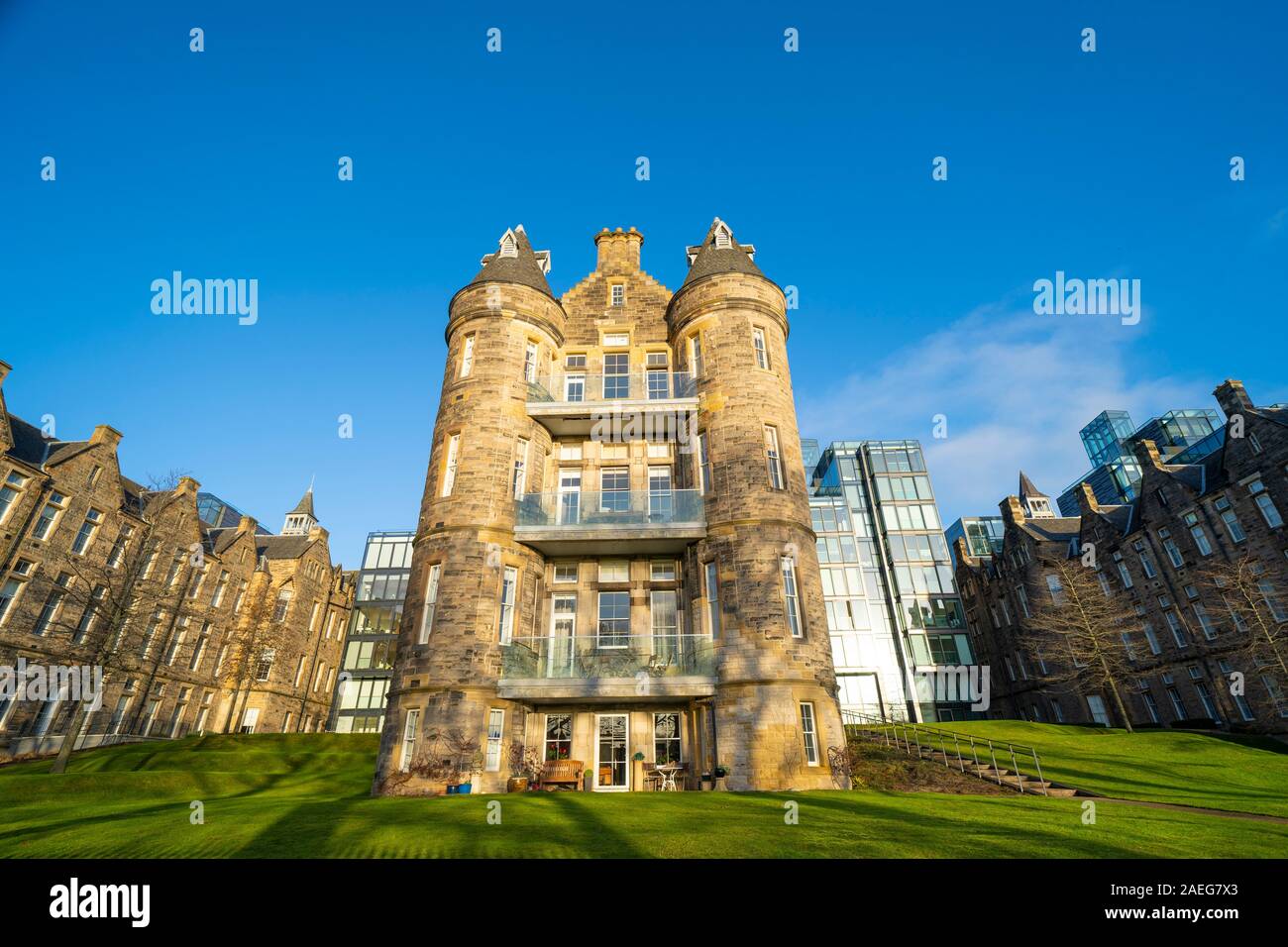 Exterior of modern luxury residential housing development at ...