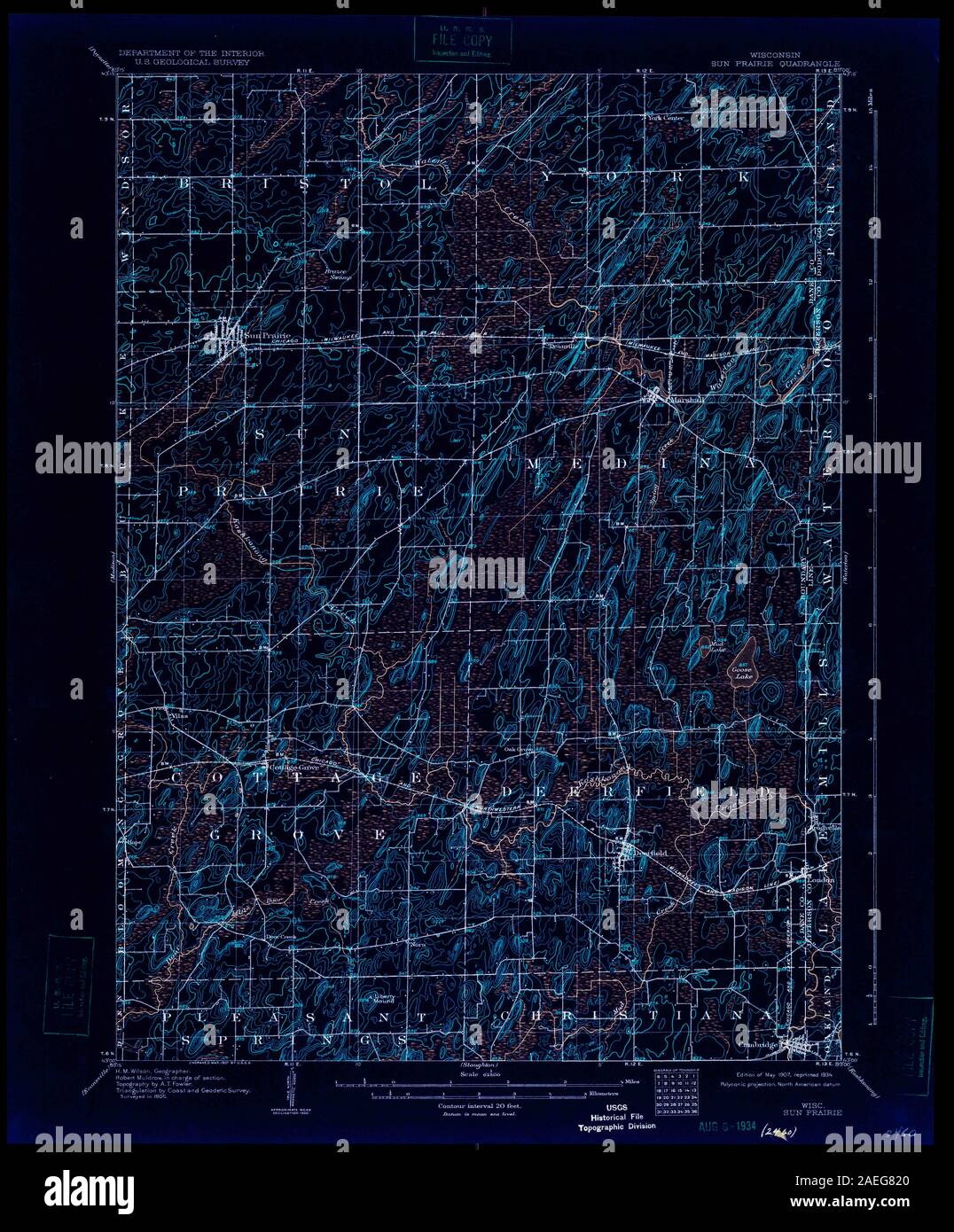Map of sun prairie hi-res stock photography and images - Alamy