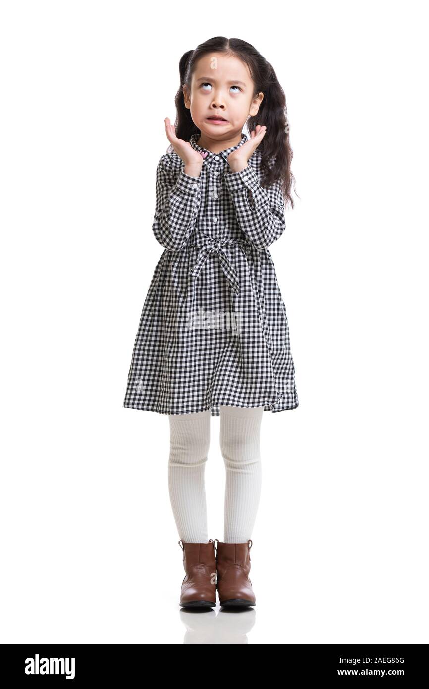 Little girl making a face Stock Photo - Alamy