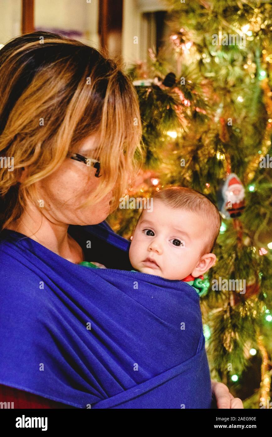 Mother newborn sling hi-res stock photography and images - Alamy