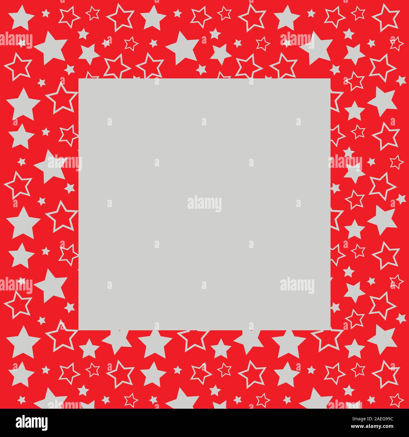 Red Star Border Clip Art