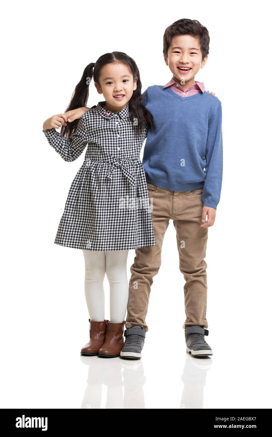 Two happy children Stock Photo - Alamy