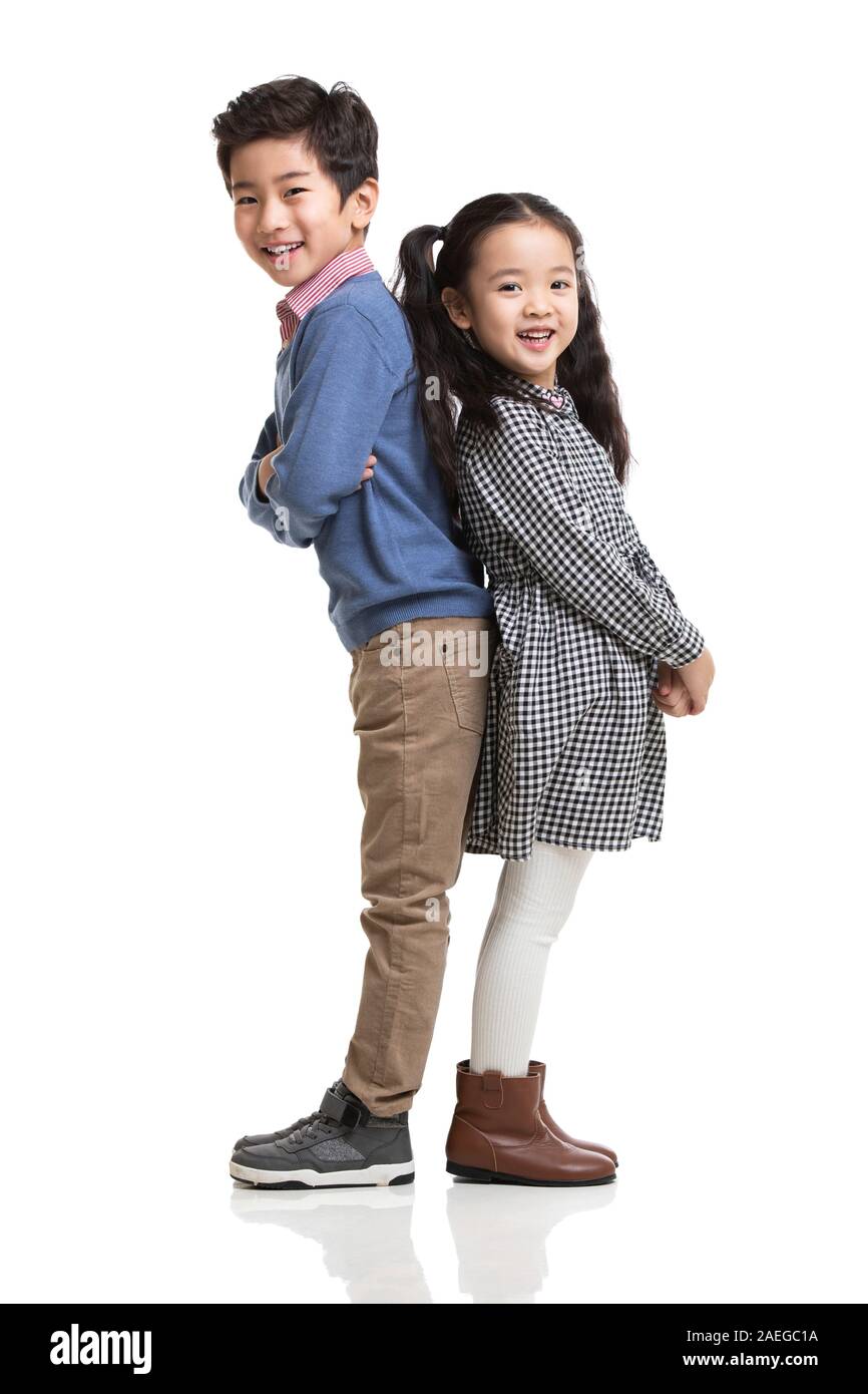 Two happy children Stock Photo - Alamy
