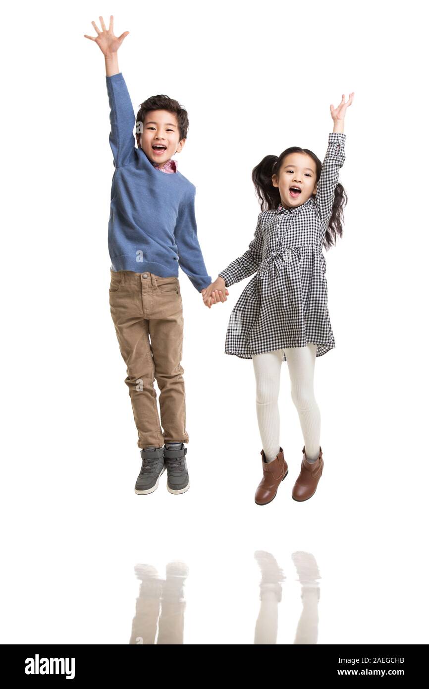 Two happy children Stock Photo - Alamy