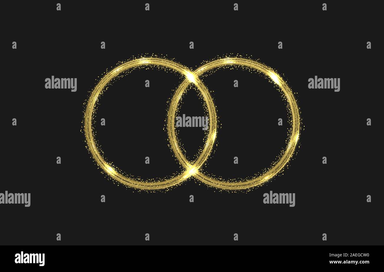 Two white circles Stock Vector Images - Alamy