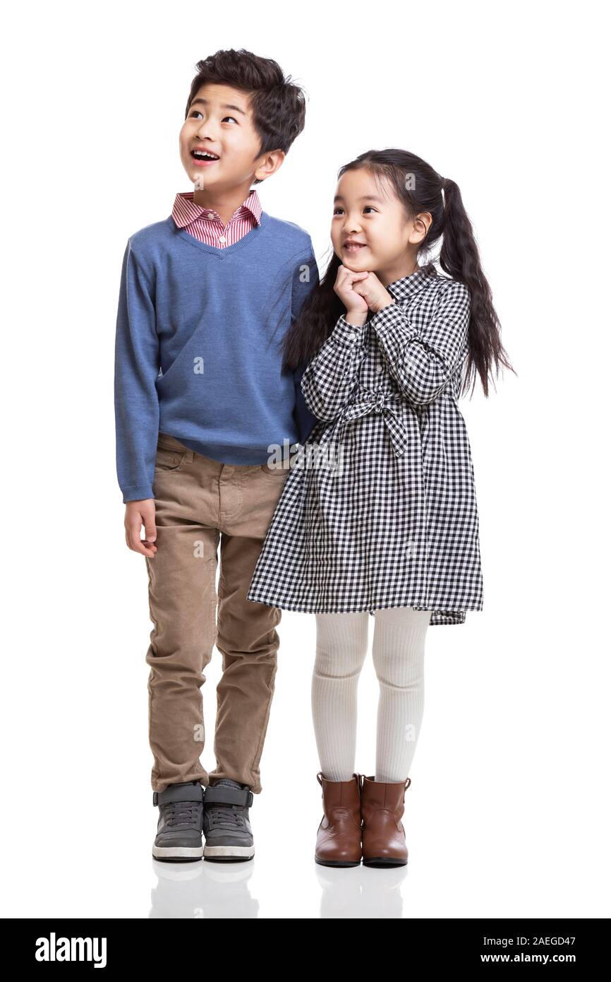 Two happy children Stock Photo - Alamy