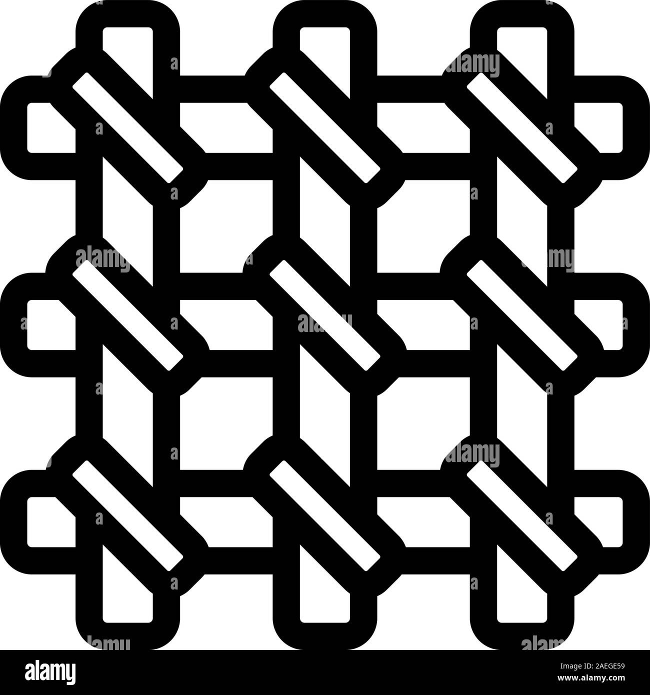 grate in prison icon vector. Isolated contour symbol illustration Stock ...