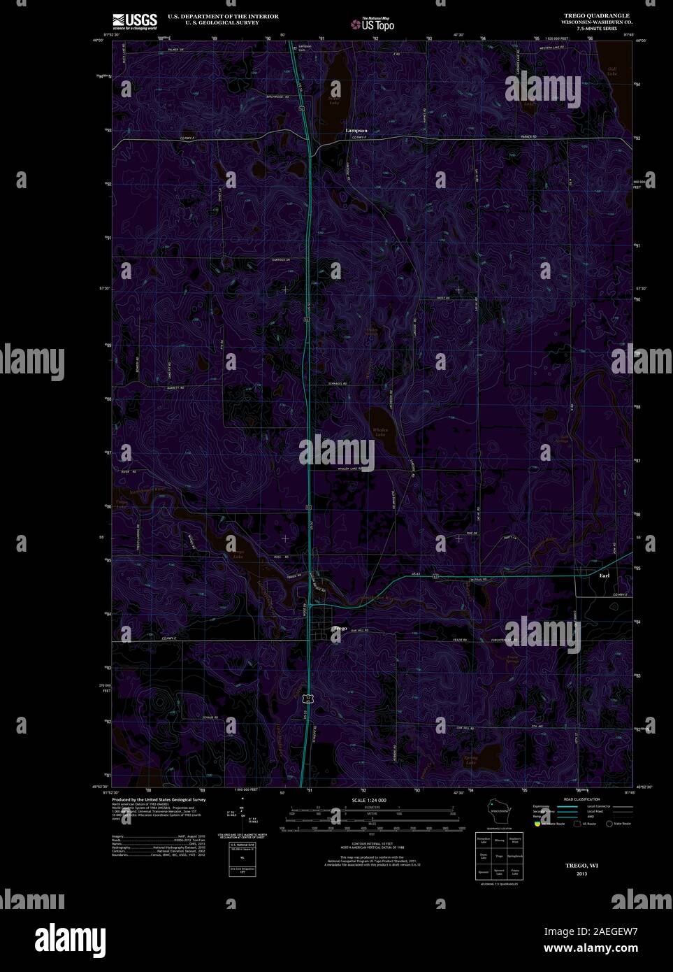 Map of trego hi-res stock photography and images - Alamy