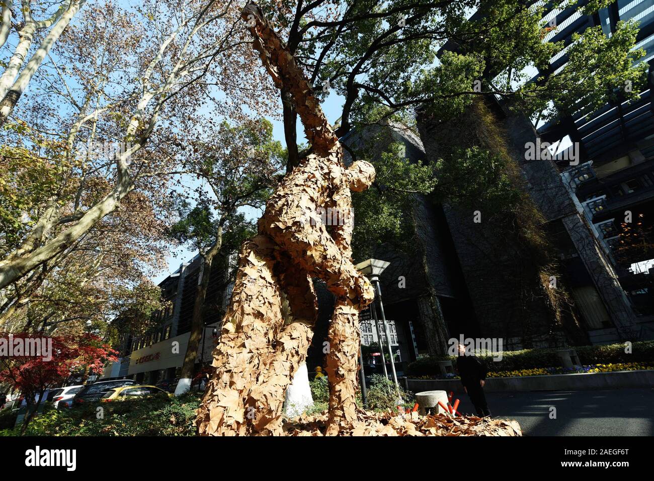 A replica of Greek sculpture The Discobolus of Myron (The Discus ...