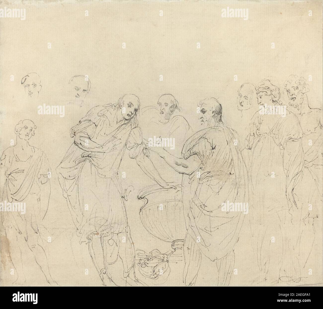 Mucius Scaevolo, by John Hamilton Mortimer, depicts the legendary Roman ...