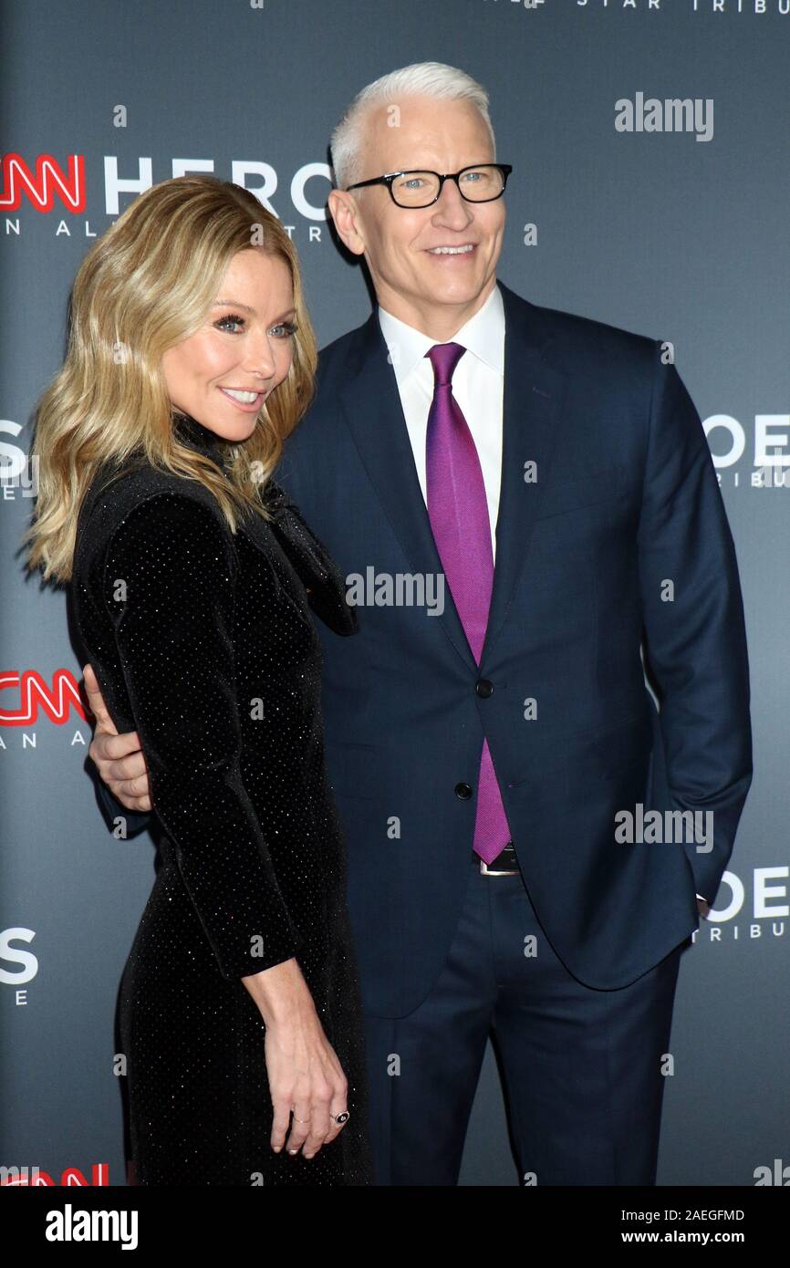 New York, NY, USA. 8th Dec, 2019. Kelly Ripa and Anderson Cooper at the ...