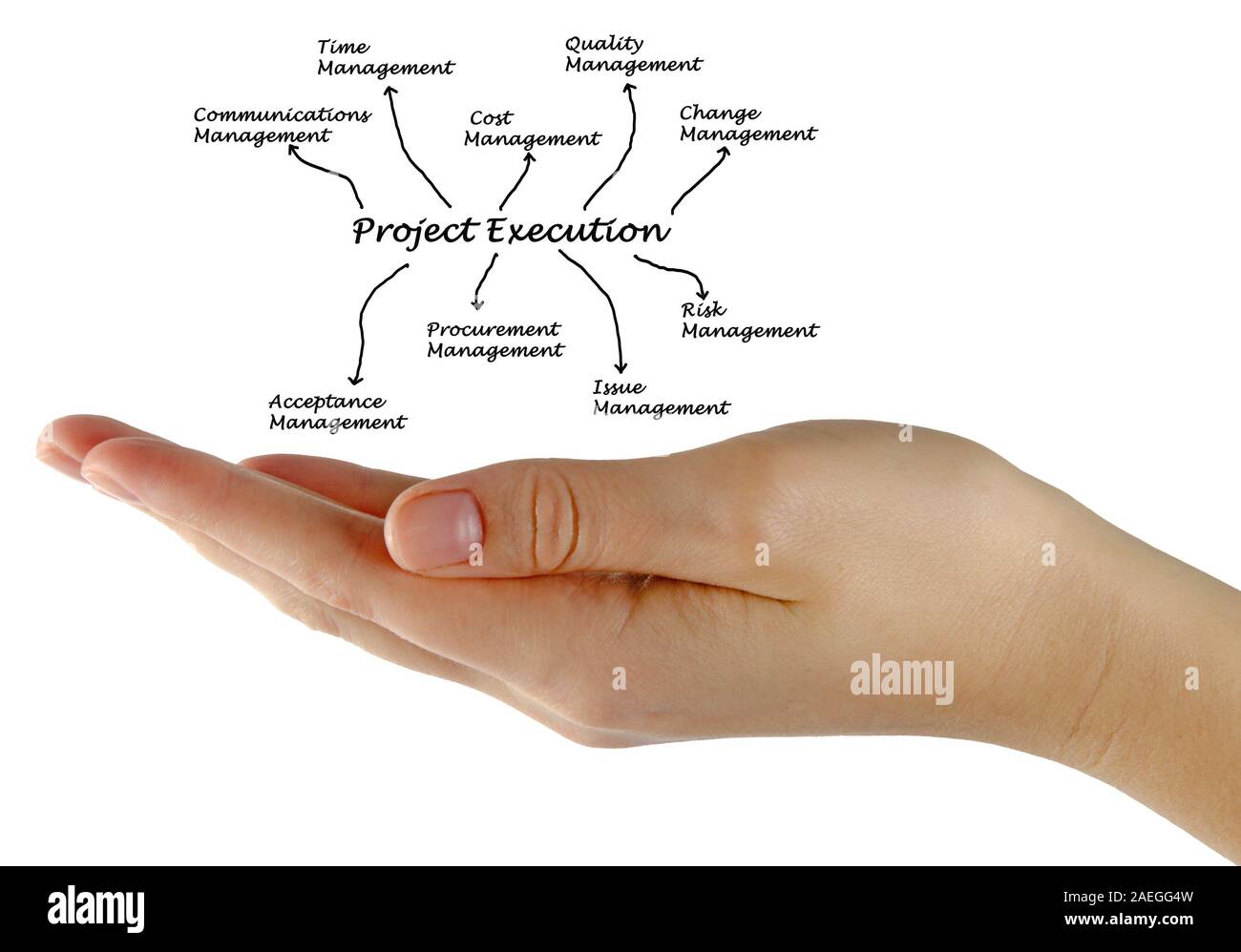 diagram of project execution Stock Photo - Alamy