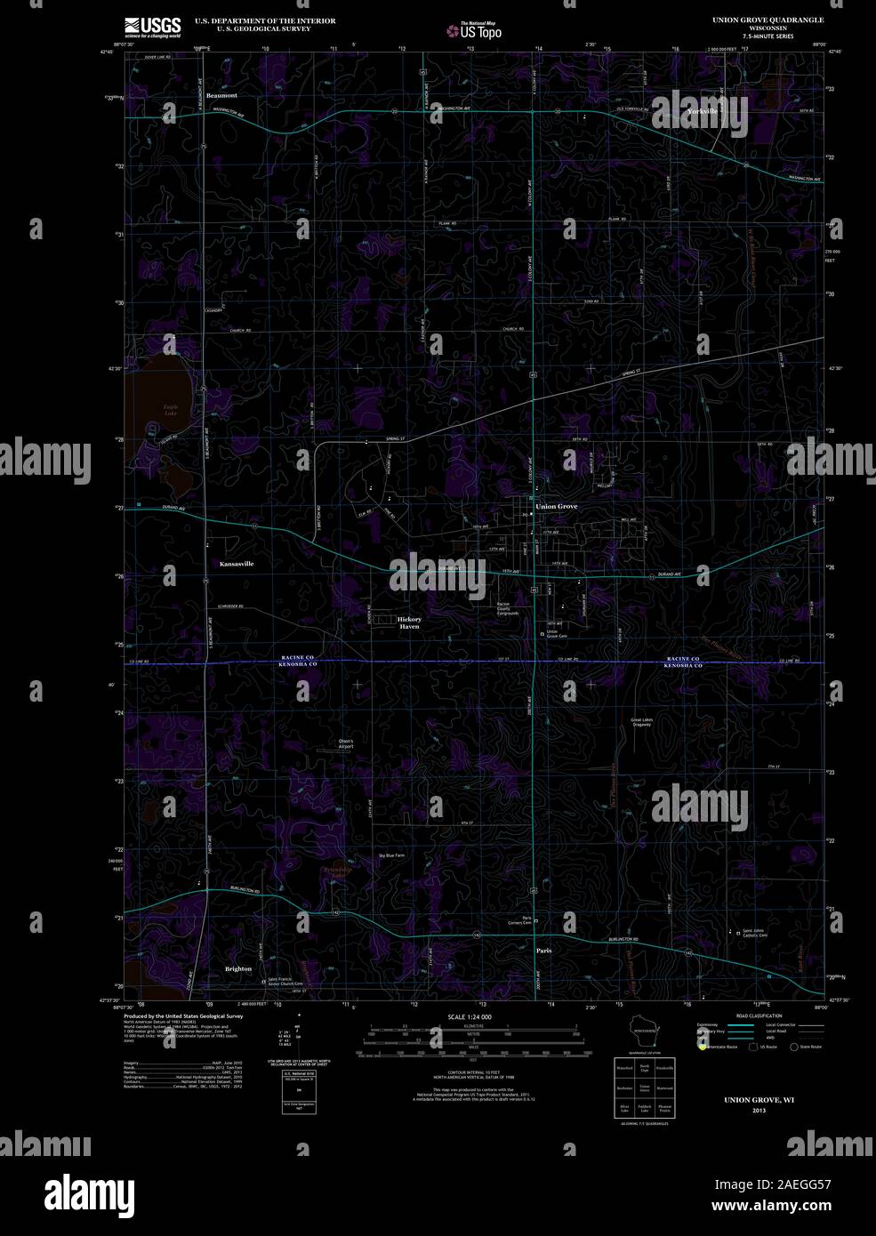 Map of union grove hi-res stock photography and images - Alamy