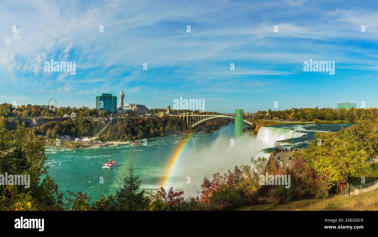 Niagara Falls is a group of three waterfalls at the southern end of ...