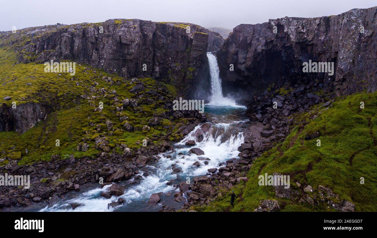 Aerial folaldafoss hi-res stock photography and images - Alamy