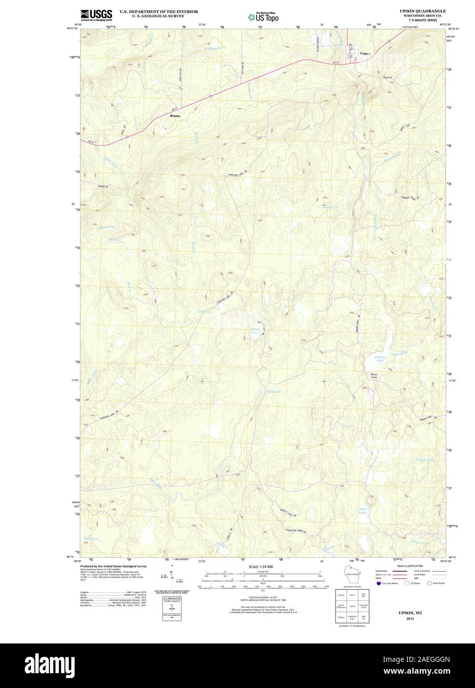 Map of upson hi-res stock photography and images - Alamy