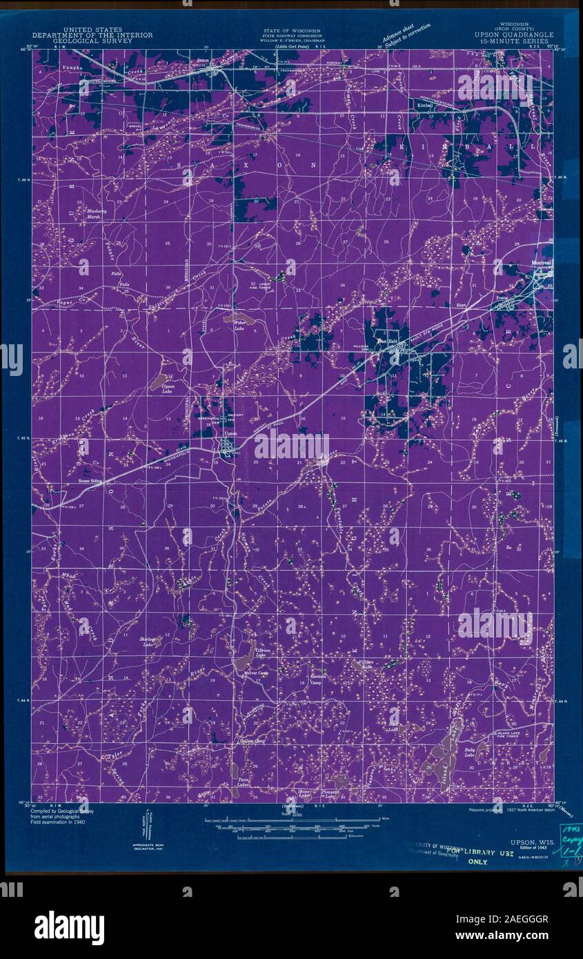 Map of upson hi-res stock photography and images - Alamy