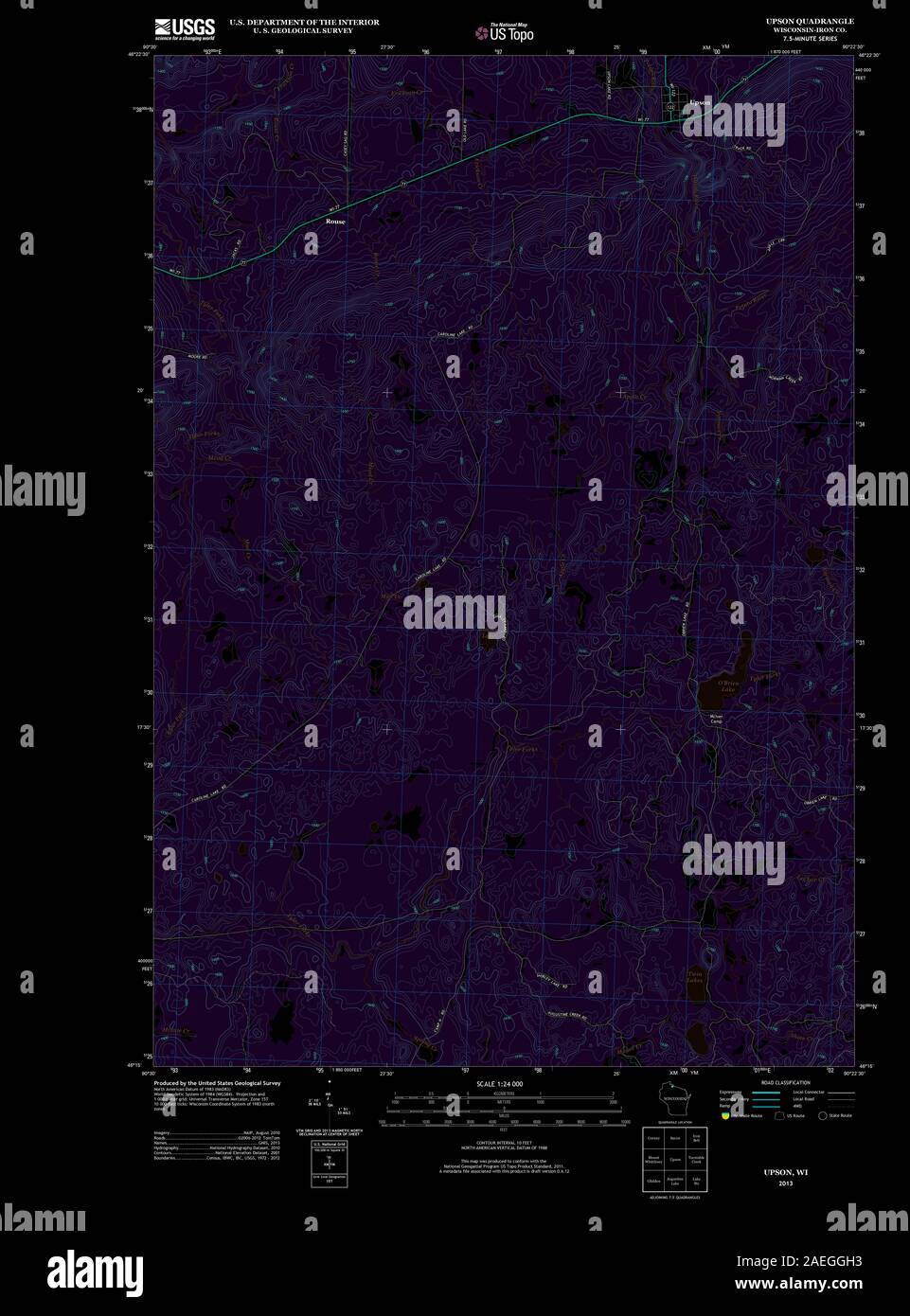 Map of upson hi-res stock photography and images - Alamy
