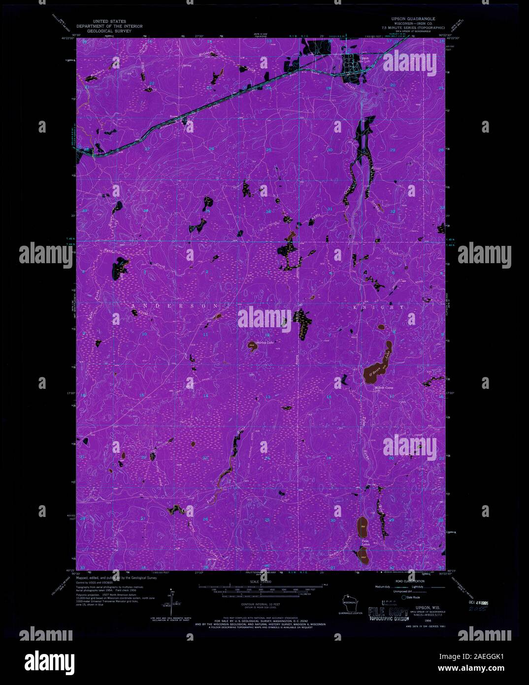 Map of upson hi-res stock photography and images - Alamy