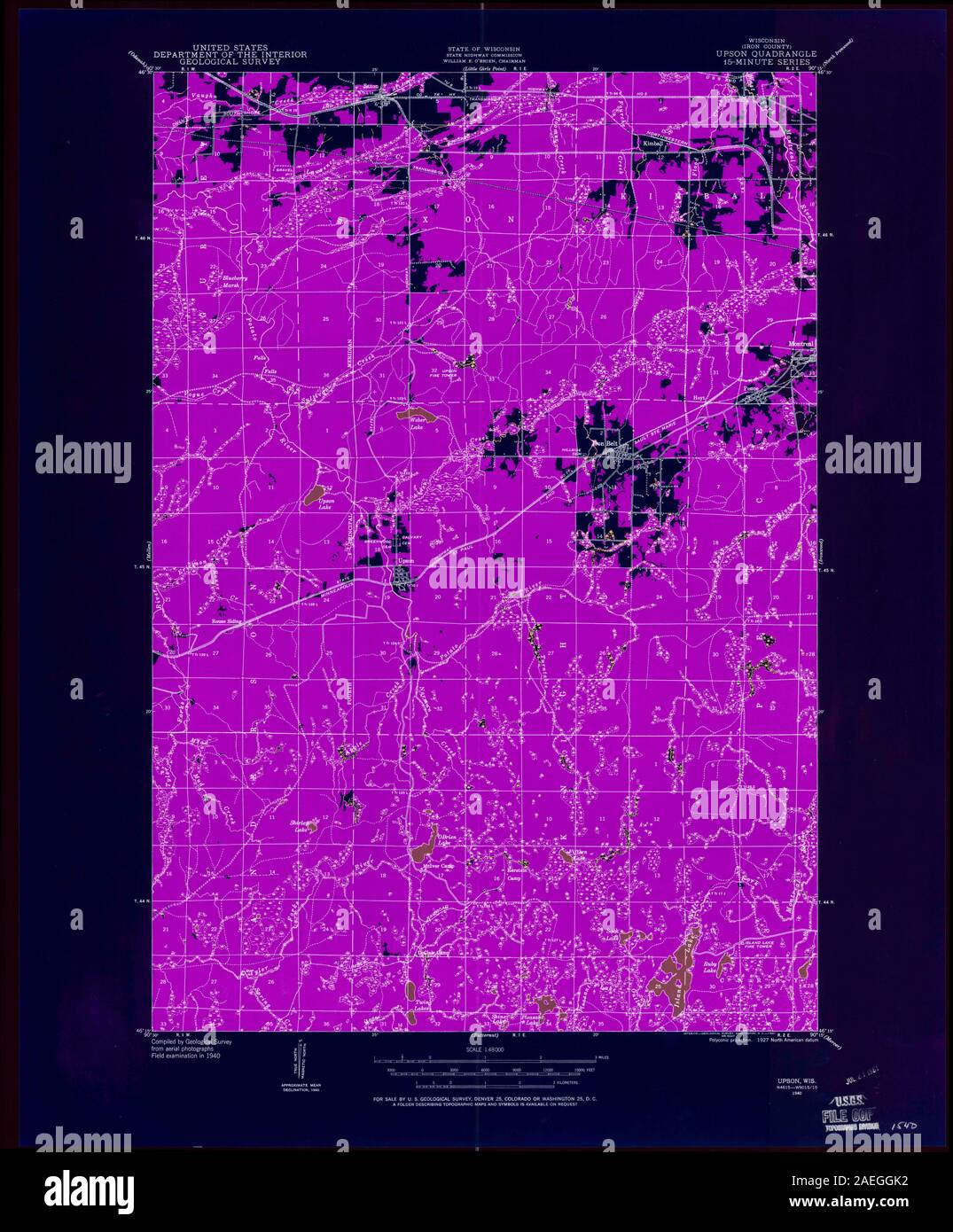 Map of upson hi-res stock photography and images - Alamy
