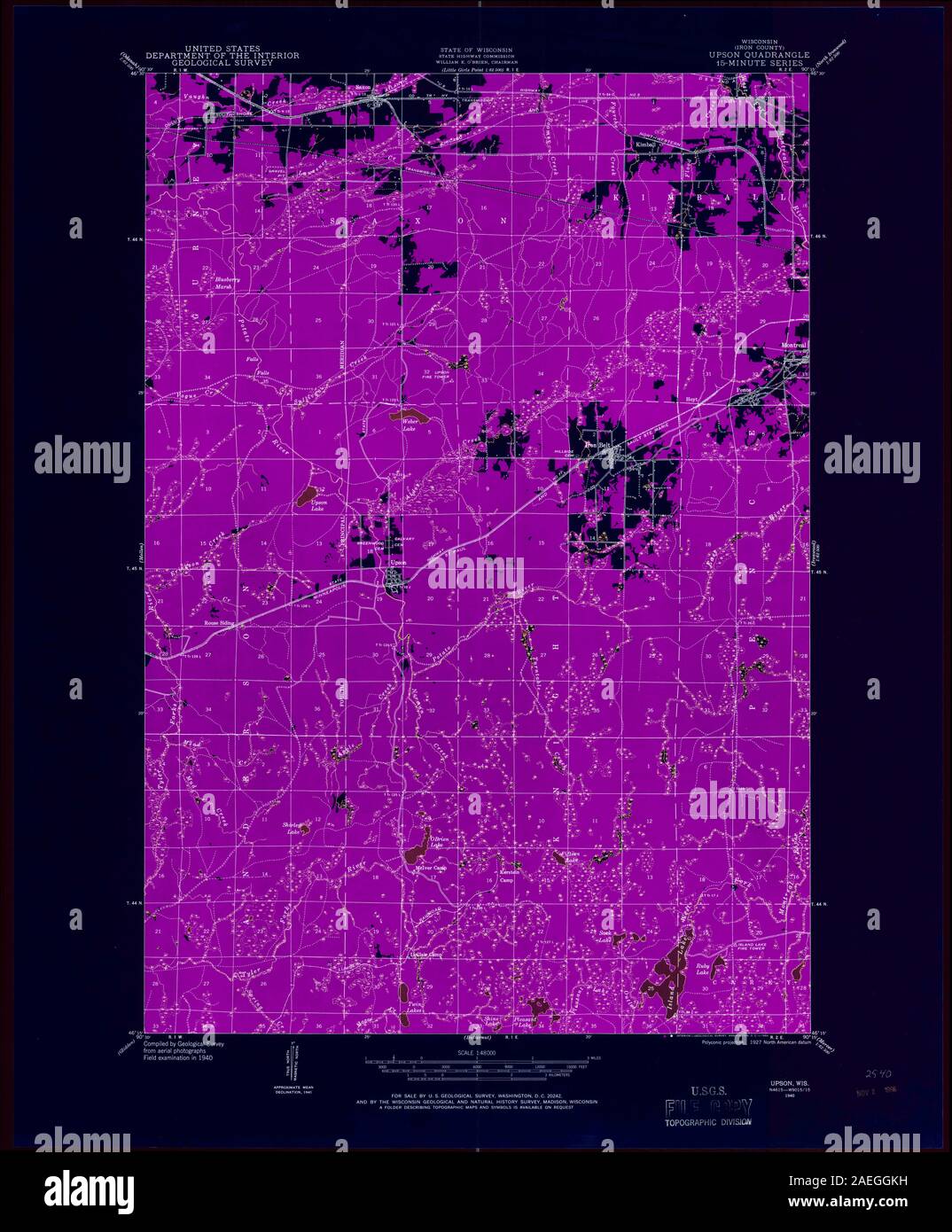 Map of upson hi-res stock photography and images - Alamy