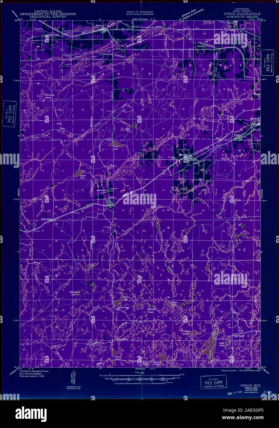Map of upson hi-res stock photography and images - Alamy