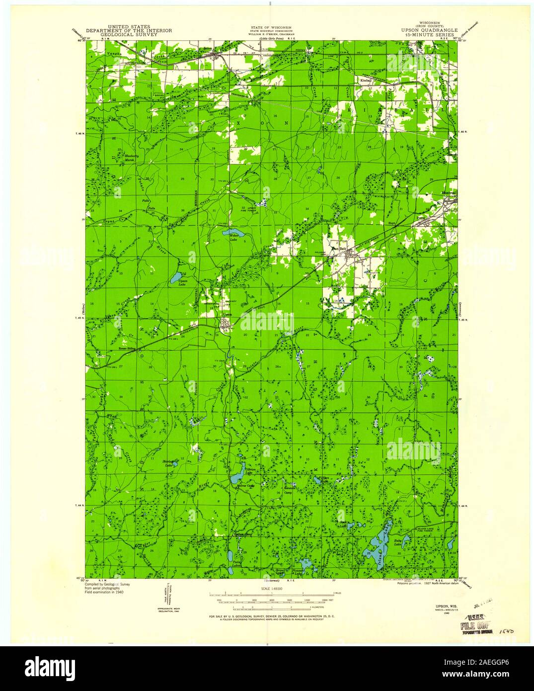 Map of upson hi-res stock photography and images - Alamy