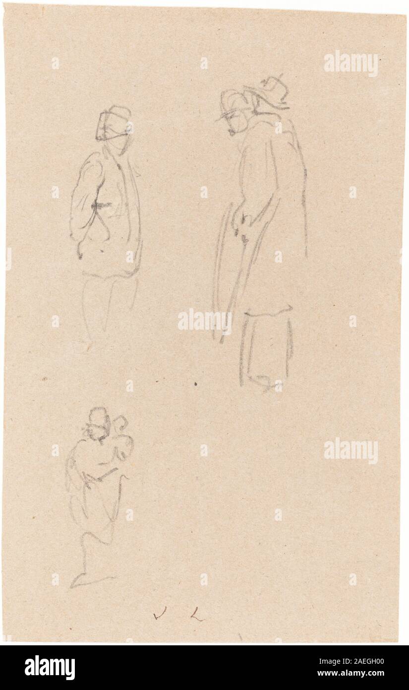 Figure Studies by John Linnell, depicts multiple human figures in ...