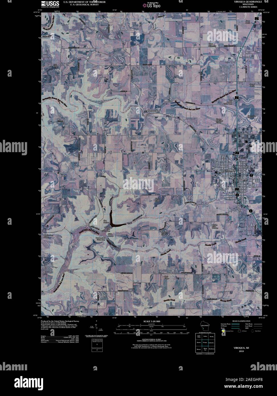 Map of viroqua hi-res stock photography and images - Alamy