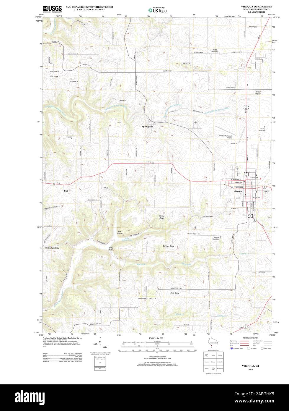 Map of viroqua hi-res stock photography and images - Alamy