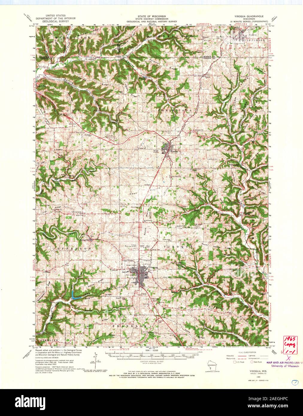 Map of viroqua hi-res stock photography and images - Alamy