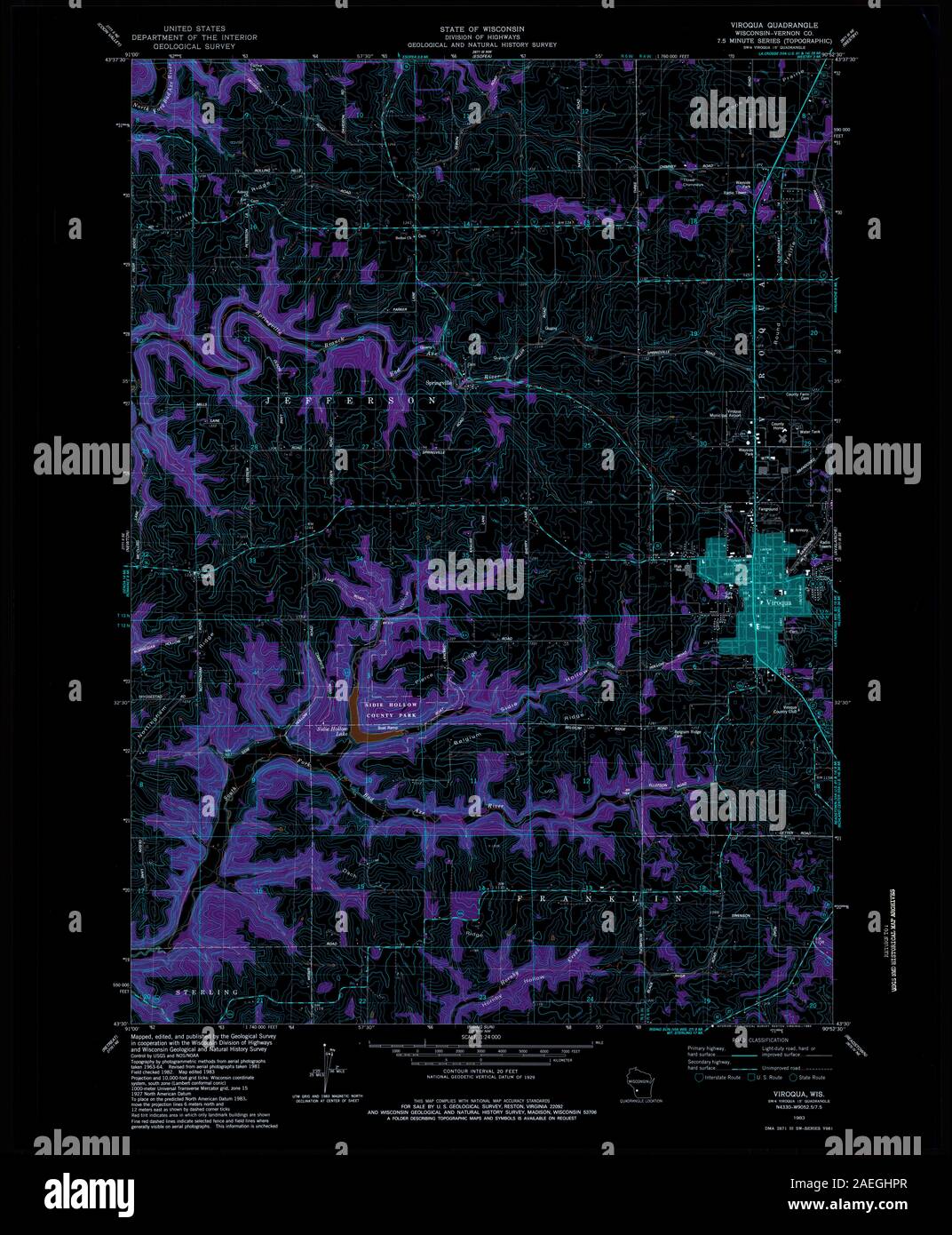 Map of viroqua hi-res stock photography and images - Alamy