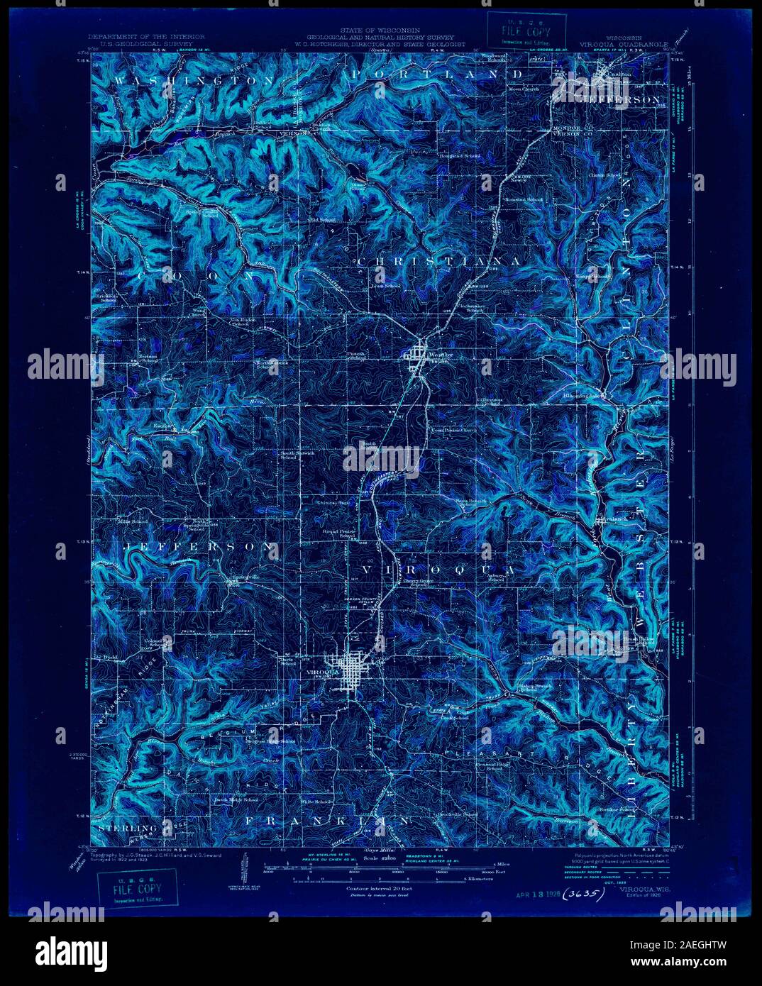 Map of viroqua hi-res stock photography and images - Alamy