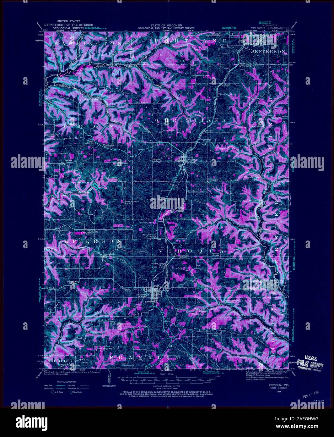 Map of viroqua hi-res stock photography and images - Alamy