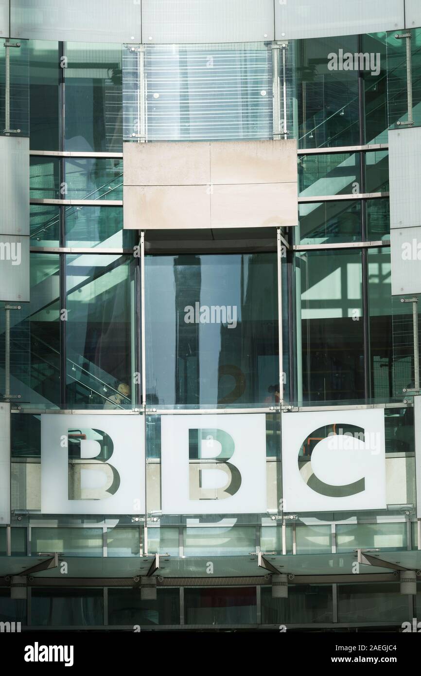 Broadcasting House, the headquarters of the BBC, in Portland Place and ...