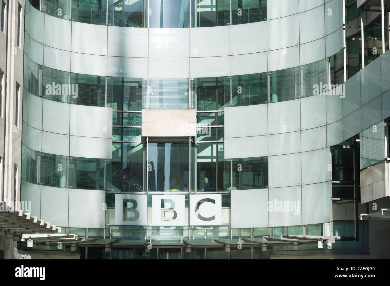 Broadcasting House, the headquarters of the BBC, in Portland Place and ...